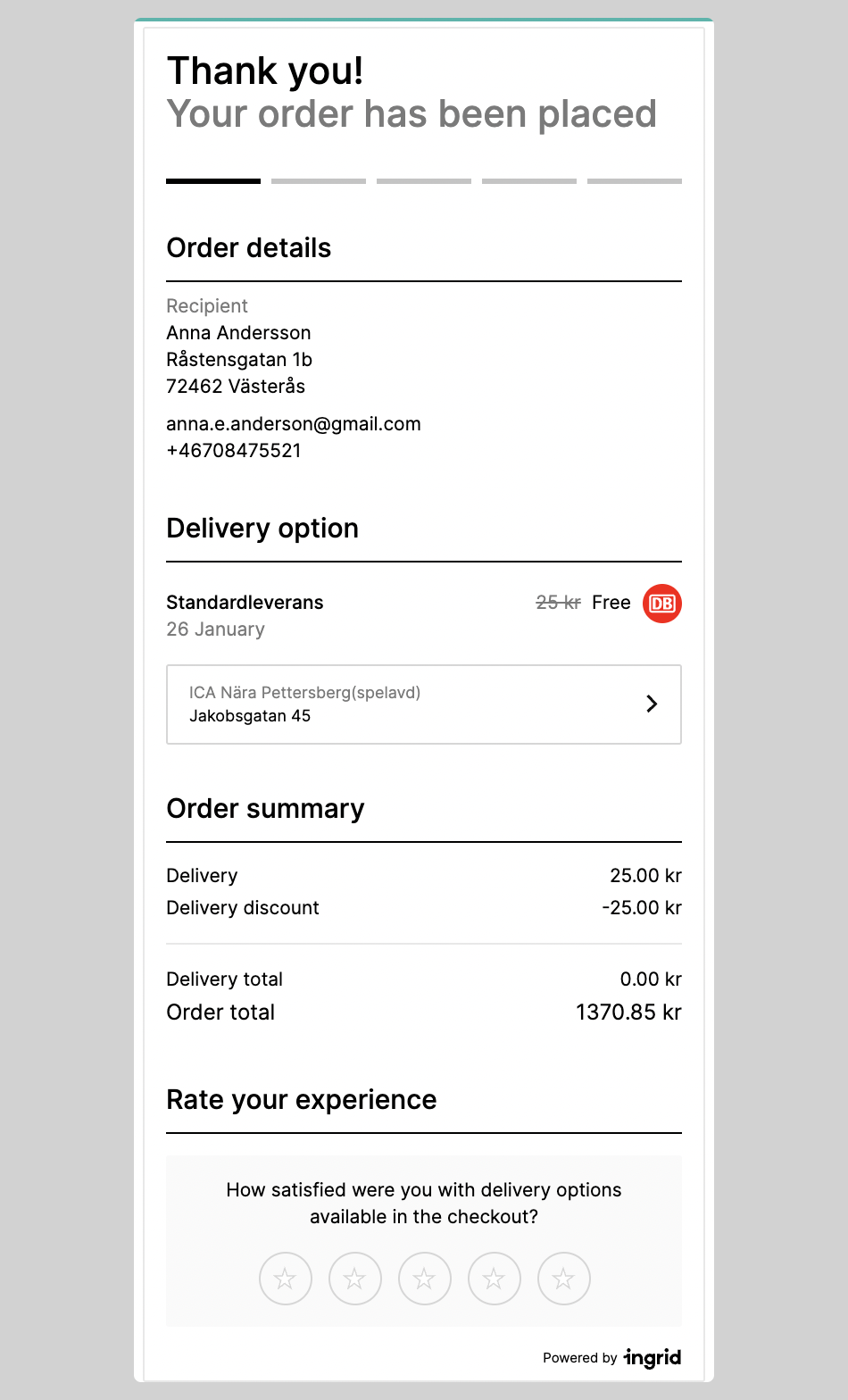 E-commerce Order Confirmation Page: Do You Need a Receipt?
